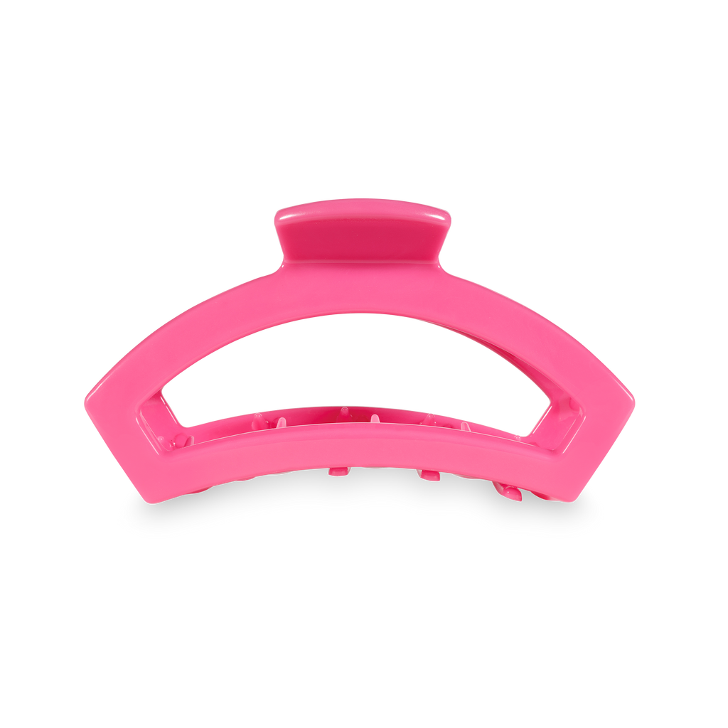 TELETIES - Open Hair Clip | Med. | Paradise Pink – Pink Soleil